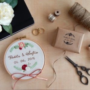 Sello personalizado para boda - Romance floral | How Nice Project