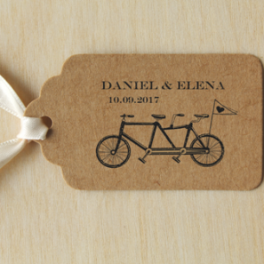 Sello personalizado para boda - Somos un tándem | How Nice Project