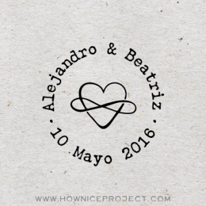 Sellos personalizados para boda | How Nice Project