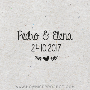 Sellos personalizados para boda | How Nice Project