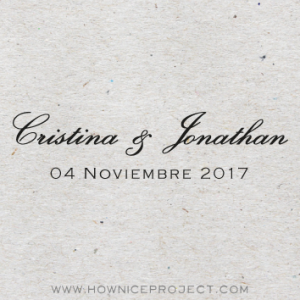 Sello personalizado para boda - Caligrafía clásica | How Nice Project